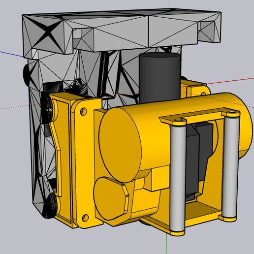 🚜 Bulldozer Winch Mount・ STL File for 3D printing・Cults