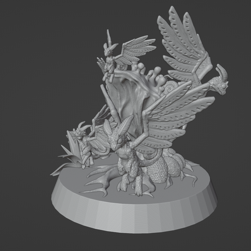 🧚 NURGLING PROXY - fairy dragons・Free STL File for 3D printing・Cults