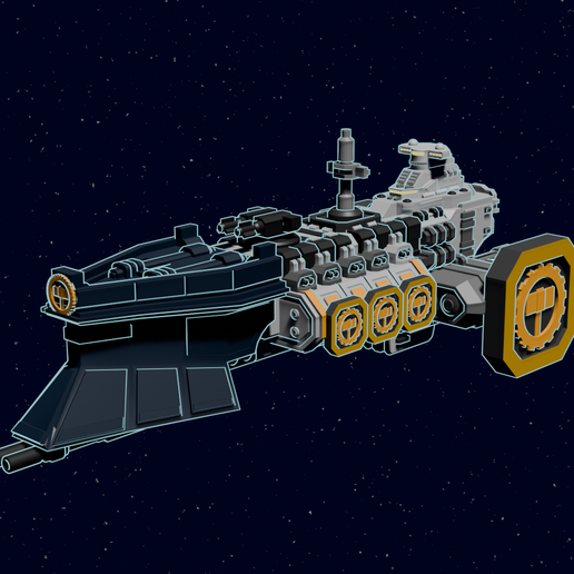 Free STL file Space dwarf small ship 4 🛰 ・3D printer design to download ...