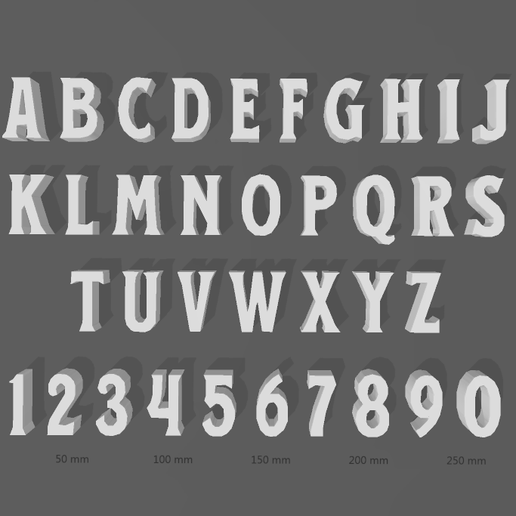 👽 Signmaster font | letters | alphabet・ STL File for 3D printing・Cults