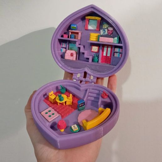 📦 Mini dollhouse Polly Pocket STL 3D box. Digital download - Print file ...