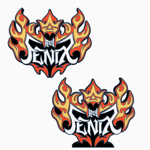 🤼 2x REY FENIX (WWE) Logo Display by MANIACMANCAVE3D・Archivo STL para ...
