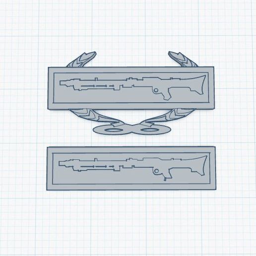 Imperial Combat Badges・ STL File for 3D printing・Cults
