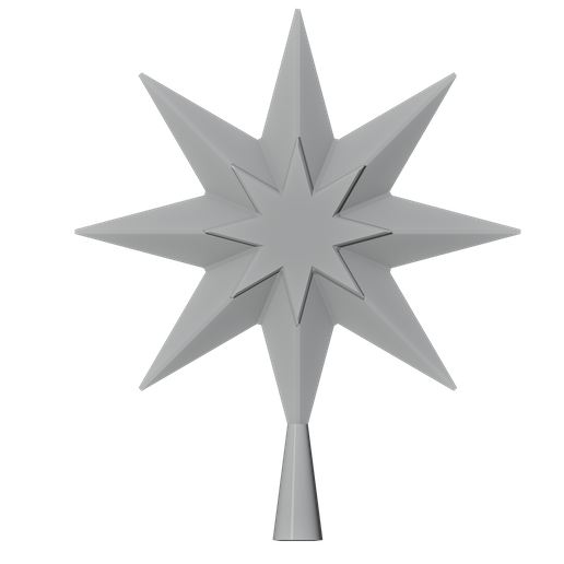 STL file Christmas Tree Topper 🎄 ・3D print model to download・Cults