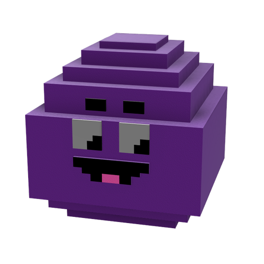 😬 Grimace Minecraft Collection・ STL File for 3D printing・Cults