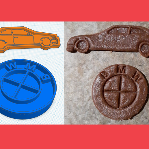 Datei STL BMW E36 M3 cookie cutter gingerbread foremka wykrawacz do ...