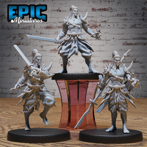 3D file Oni Adventurer Set ‧ DnD Miniature ‧ Tabletop Miniatures ...