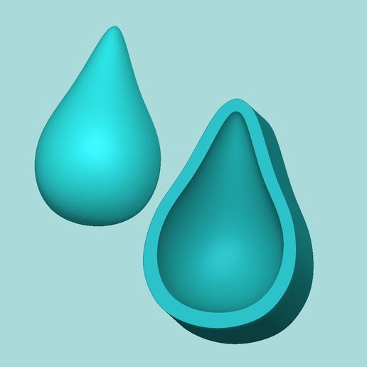 Free STL file Water Drop Mold - Silicon Maker Template 🚰 ・3D printing ...