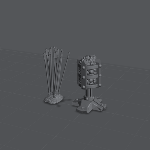 ⚔ Peasant Archer Stake Walls・Free STL File for 3D printing・Cults