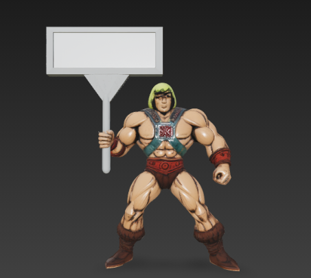 🧸 He-Man high sign・Free STL File for 3D printing・Cults