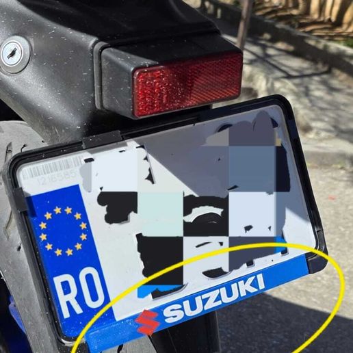 🏍️ AMS . Suzuki Motorcycle License Plate Frame Clip / Holder - EU ...
