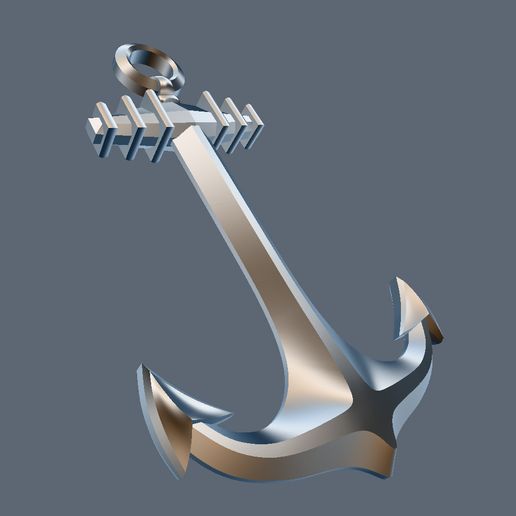 🚢 Decorative Ship Anchor 3D model・ 3D File for 3D printing and CNC ...