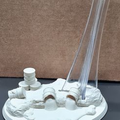 Free 3D file 40k Flying Base with Tyranid Scenery v3・3D printer design to download・Cults