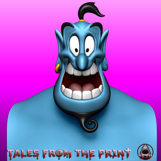 🧞 Genie aladdin bust fan art - One part High quality by Tales From The ...