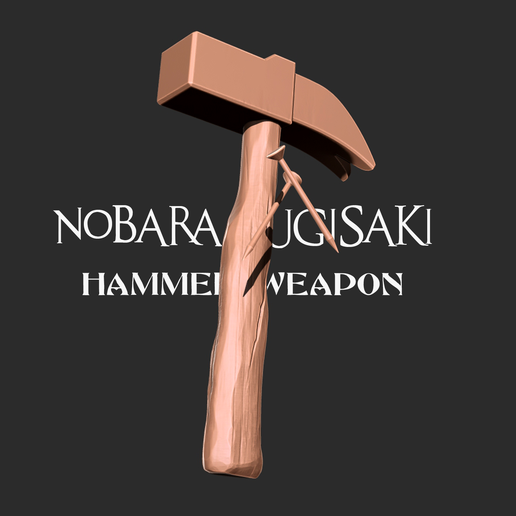 STL file Nobara kugisaki - Cursed hammer 🔨 ・Model to download and 3D print・Cults