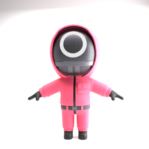 STL file Squid Game Caracters - Front Man - Pink Soldier - Unknown ...