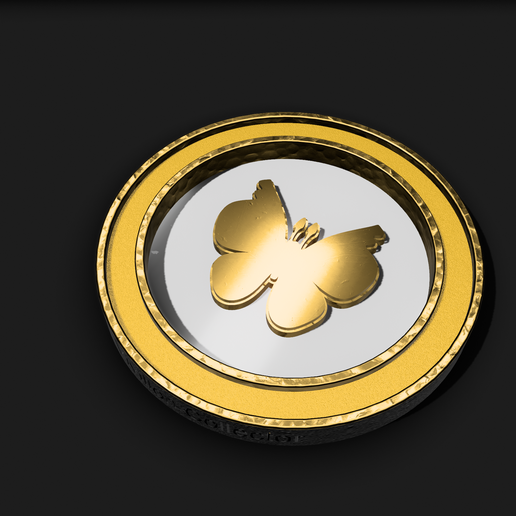 STL file Vivillon Collector Badge Pokemon Go 📛 ・Model to download and ...