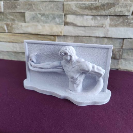 3MF file Relief of Athlete Wrestling Python, Discobolus Ancient Greek ...