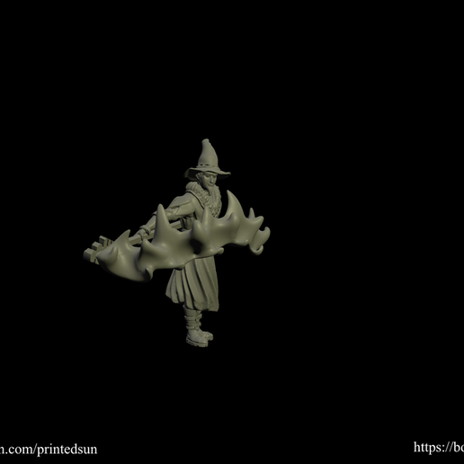 🧙 Human mage・Free 3D File for ・Cults