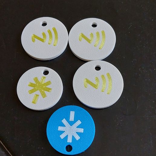 Free STL file NFC Keychain Tag – NFC Edition 🗝️ ・3D printer model to ...