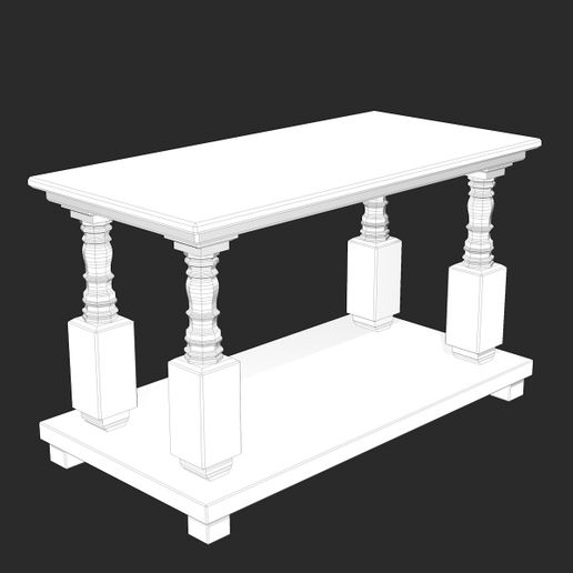 3D file Stone table 🗡️ ・3D printing model to download・Cults