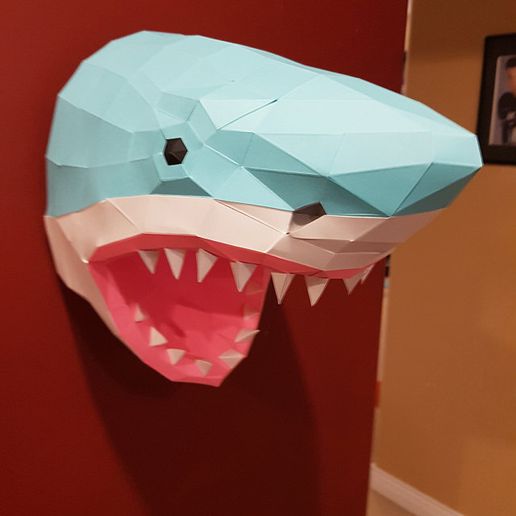 🦈 SHARK JAWS・ 3D File for Papercraft & Origami・Cults