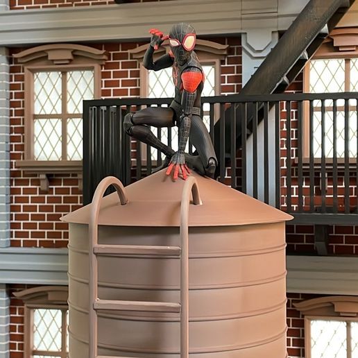 🚰 1:12 scale water tower for action figure・ 3D File for 3D printing・Cults