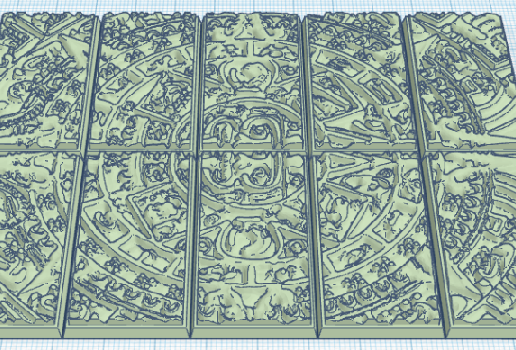⚔ Aztec 25x50mm rectangular bases・Free 3D File for ・Cults