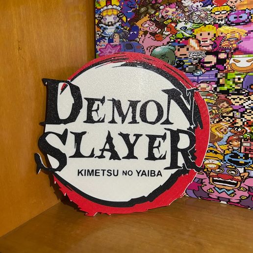 🇯🇵 Demon Slayer Logo・ 3MF File for 3D printing・Cults