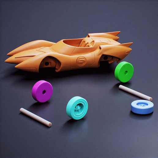 🚗 Speed Racer Mach 5 - Meteor to be printed by parts - Print by parts ...