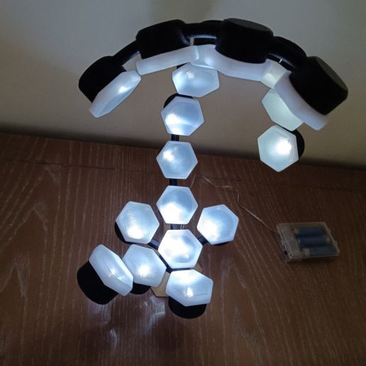 3D printable HEXLAMP / HEX SPHERE LAMP • made with Artillery Genius・Cults