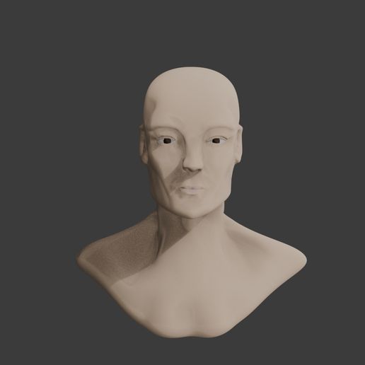 👨 a man face・ OBJ File for 3D printing・Cults