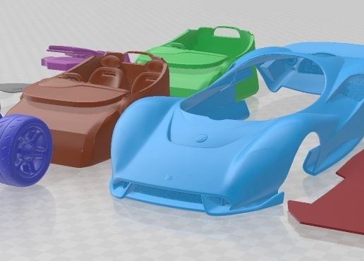 🚗 De Tomaso P72 2020 Printable Car・ 3D File for 3D printing・Cults