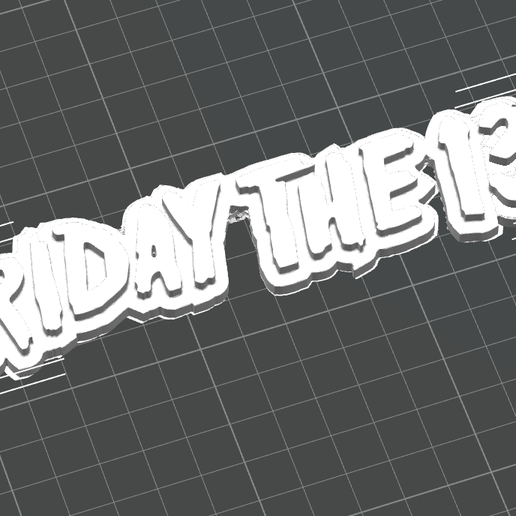 STL file Friday the 13TH Logo Sign 🚩 ・3D printable model to download・Cults
