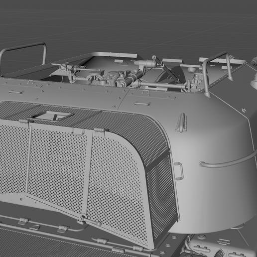 🔫 Material del modelo 3D del cañón antiaéreo autopropulsado soviético ...