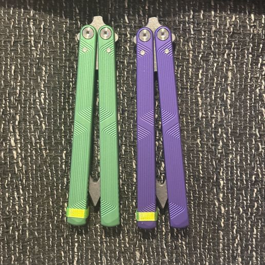 🦋 Flytanium Zenith 2.0 Bite handle indicator v2 - Balisong Butterfly ...