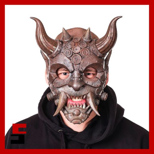 demon mask making