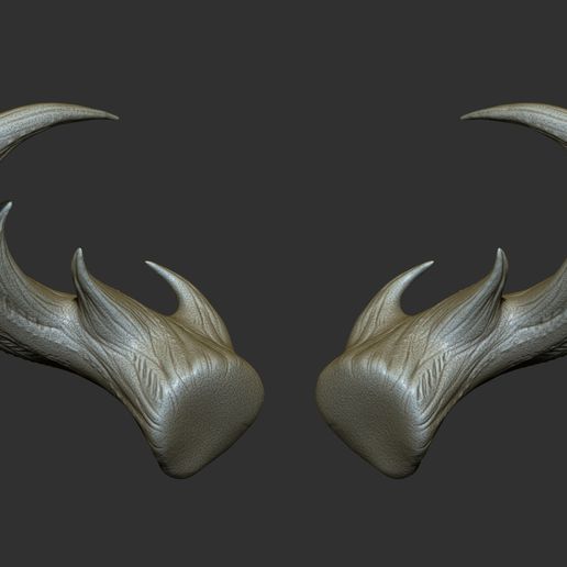 🤘 24 - Creature+Monster+Demon Horns・ 3D File for 3D printing・Cults