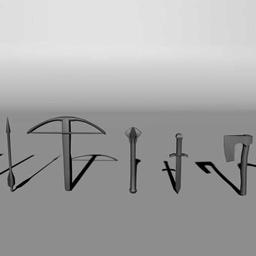 🔫 D&D weapon set 42 weapons・ STL File for ・Cults