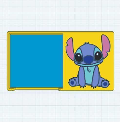 🏢 Multi-Object Disney Stitch Post-It Note Caddy Holder for Multi-Color ...