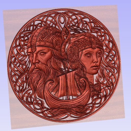 🪙 viking coin grayscale・ 3D File for 3D printing and CNC machining ...