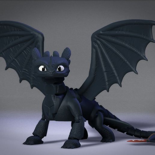 🐉 Toothless Dragon・ 3D File for 3D printing・Cults