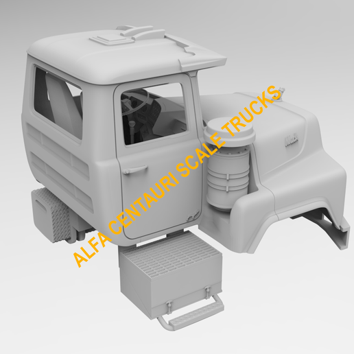 🚕 MACK DM690 1/14 SCALE CAB・ STL File for 3D printing・Cults