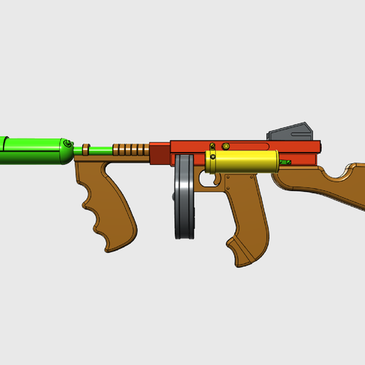 🔫 Bioshock machine gun upgrade #1・Free STL File for ・Cults