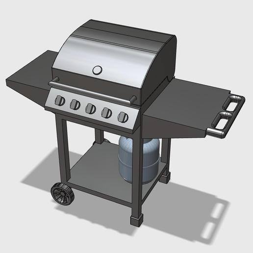 🚆 Diorama Propane BBQ Grill・ STL File for 3D printing・Cults