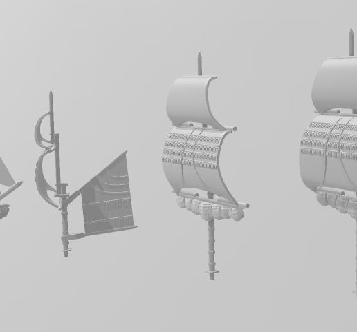 🥉 Battle masts and sails for English ships 3rd rank・ 3D File for 3D ...