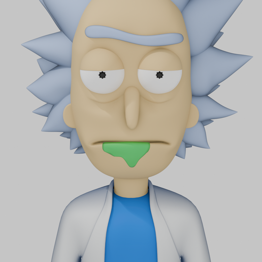 Free STL file Rick and Morty - Rick Sanchez 👾 ・3D printing model to ...