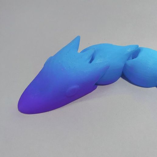 🐉 Smooth Dragon – Articulated Print in Place!・Free STL File for 3D ...