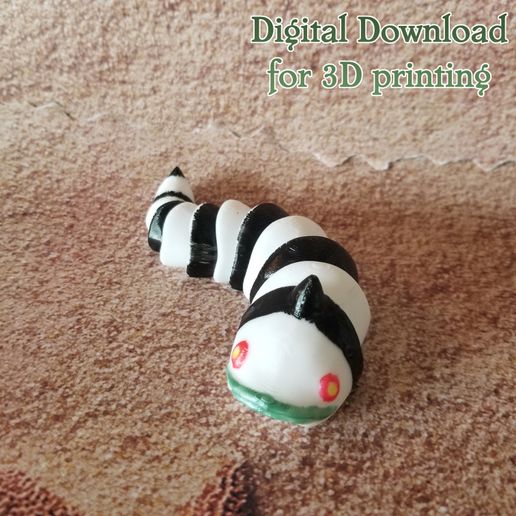 👶 Articulated Baby Sandworm・ 3D File for 3D printing・Cults