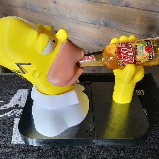 🍷 HOMER SIMPSON WINE AND BEER STAND (MULTIPARTS)・Impressão 3D com a ...